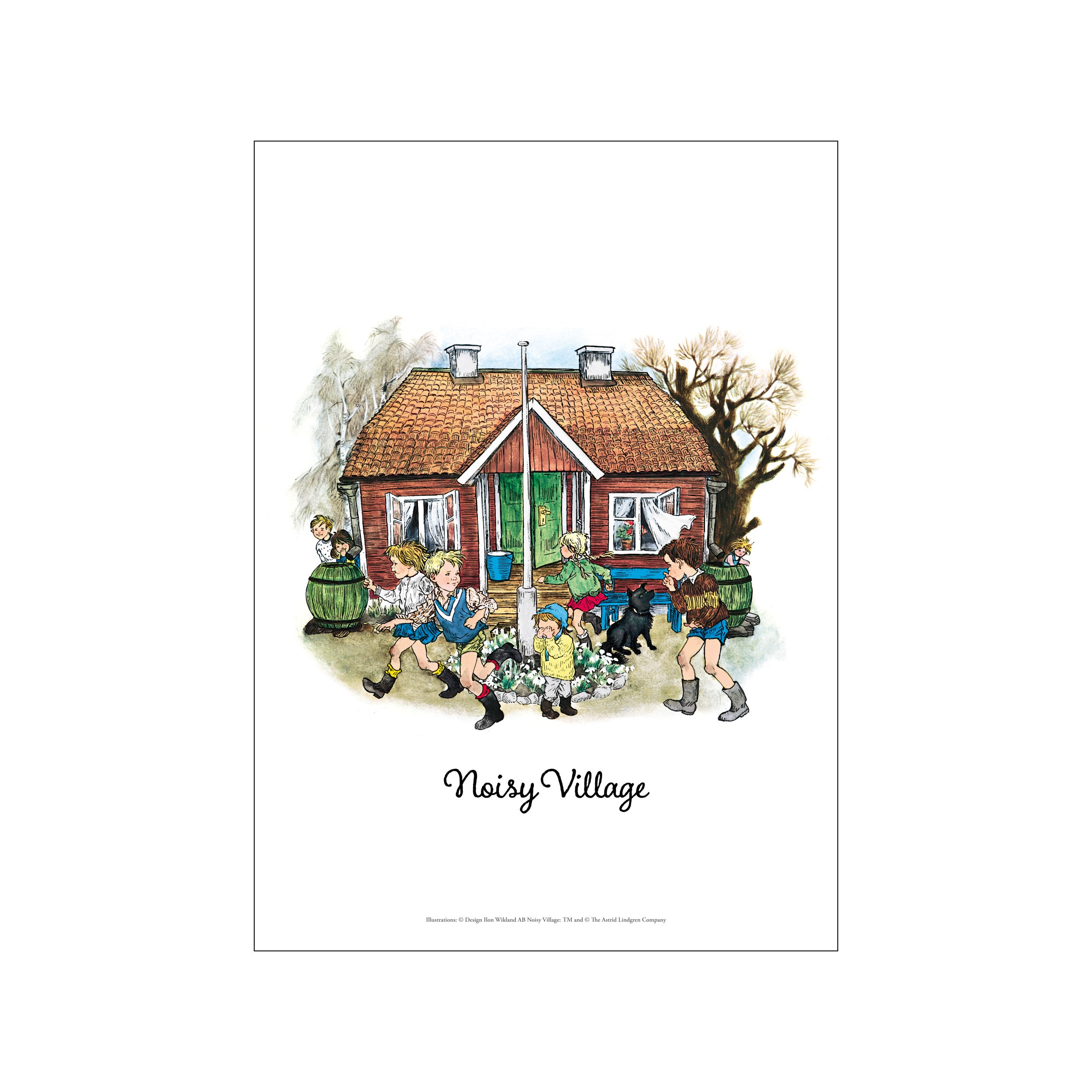 Flagpole - Noisy Village – Poster & Frame Art Group