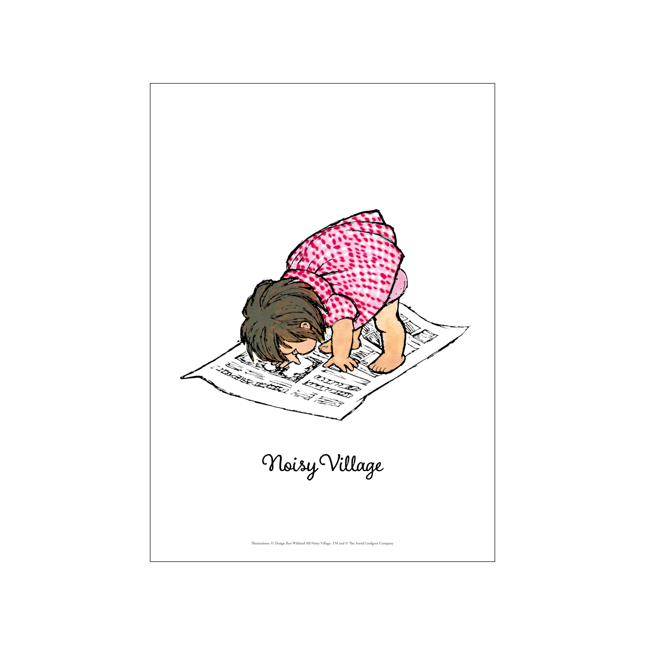 Newspaper – Noisy Village – Poster & Frame Art Group