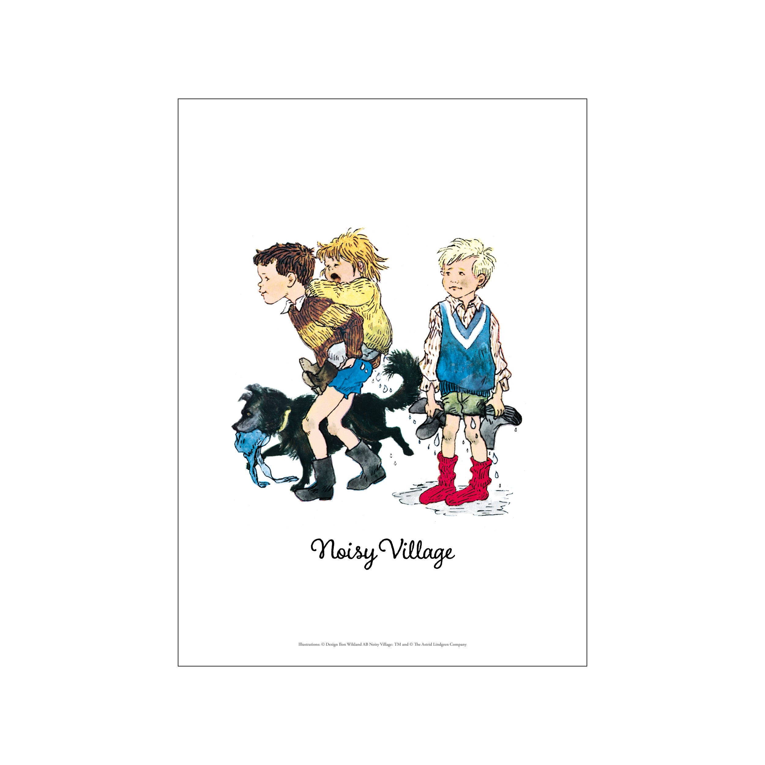 Wet Clothes - Noisy Village – Poster & Frame Art Group