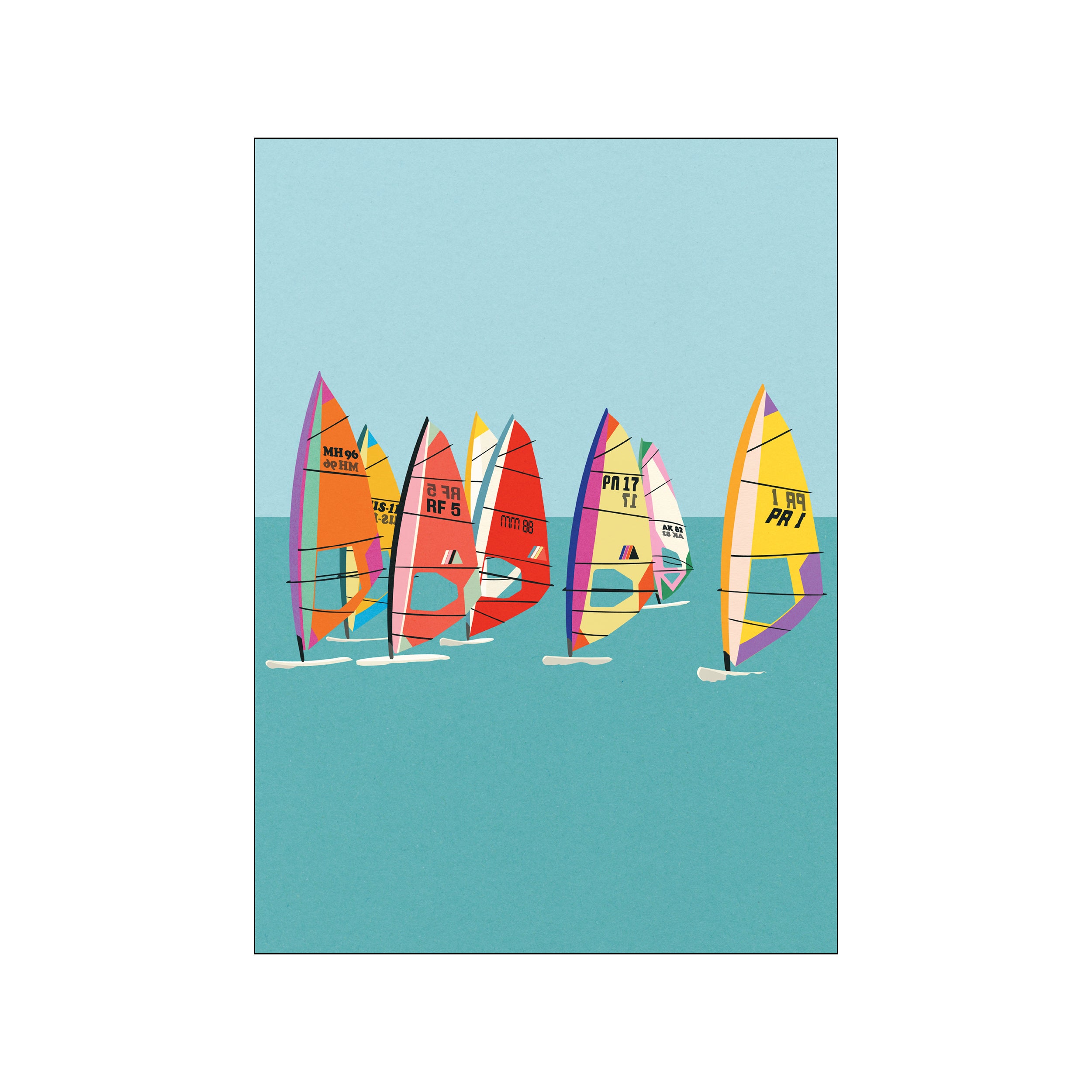 Baltic Sea Windsurfing – Poster & Frame Art Group