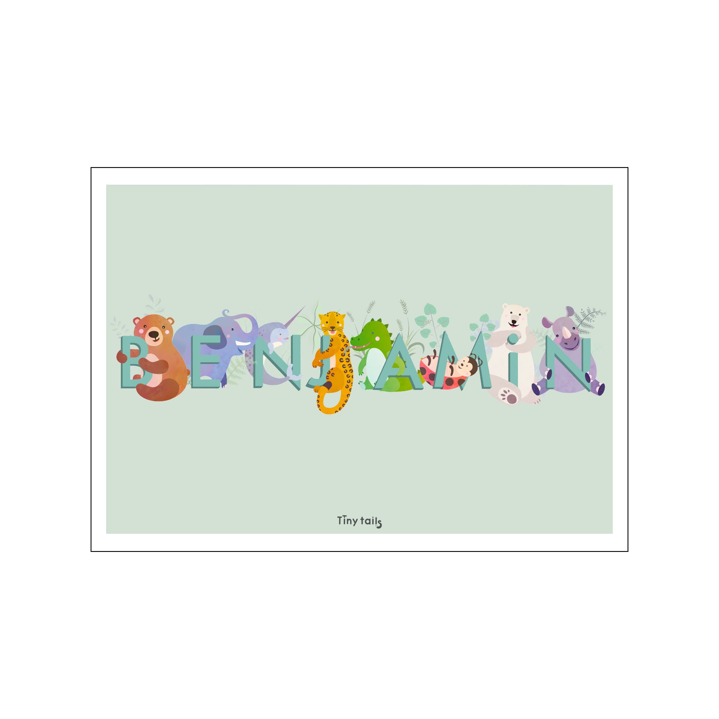 Benjamin - grøn – Poster & Frame Art Group