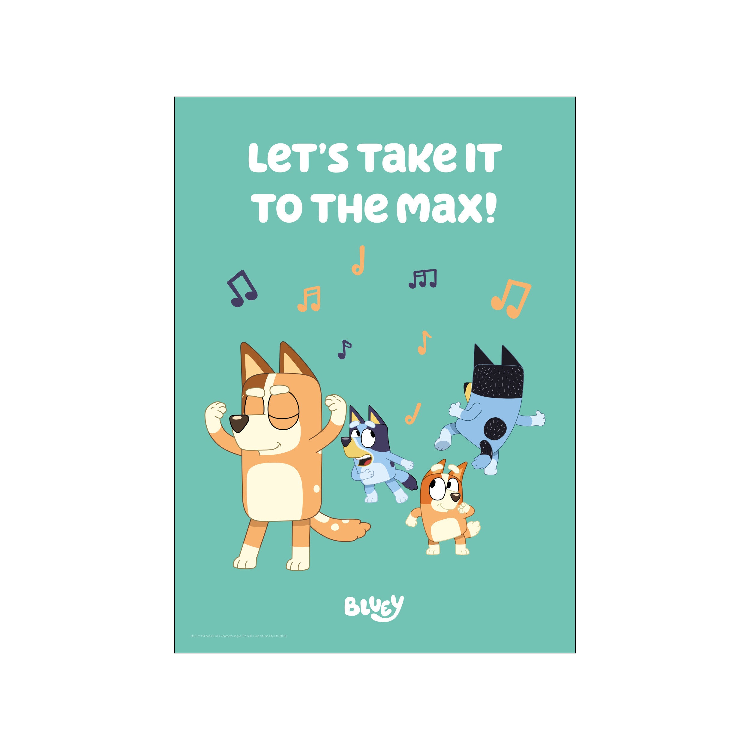 Bluey - Let’s Dance – Poster & Frame Art Group