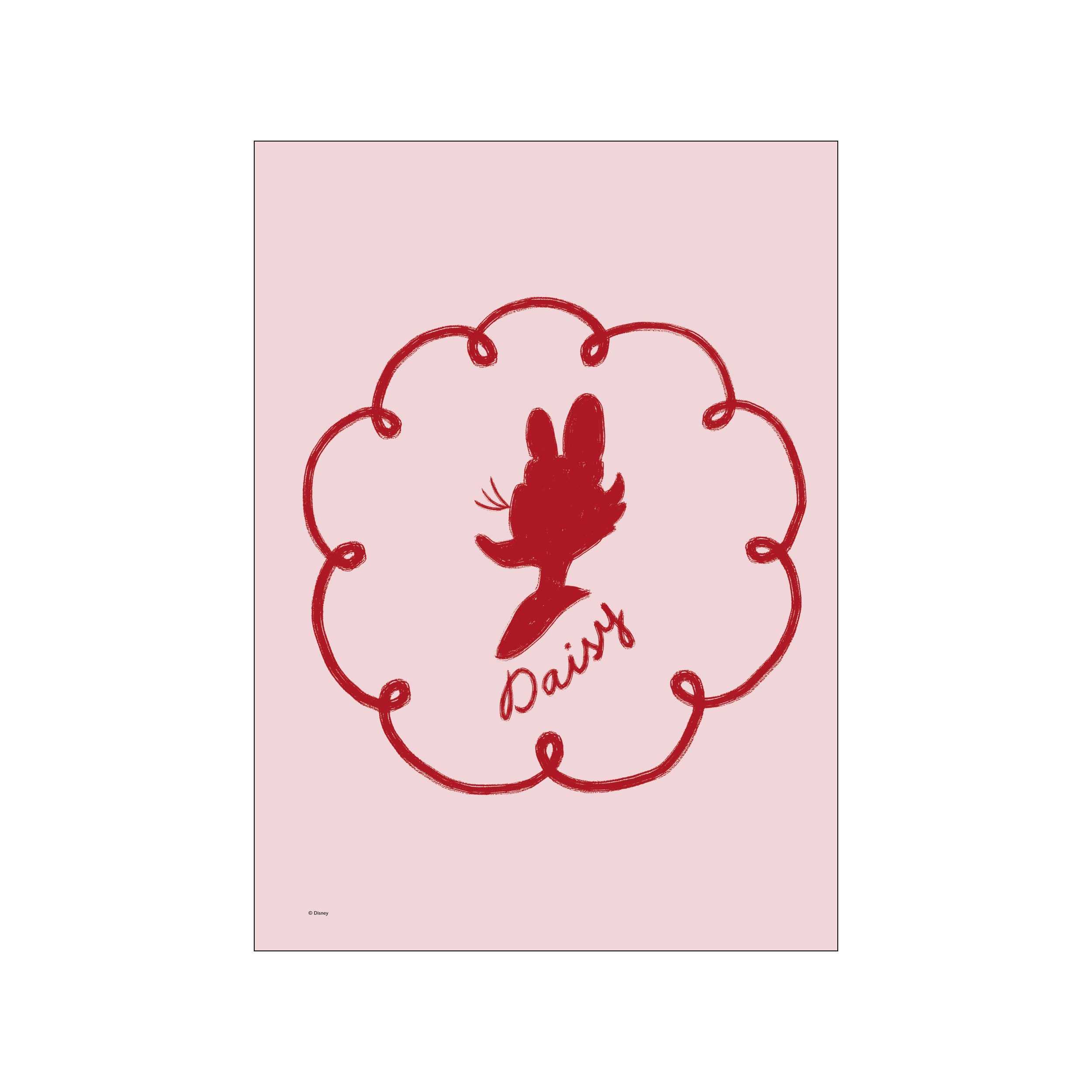 Daisy Duck – Silhouette Bloom – Poster & Frame Art Group