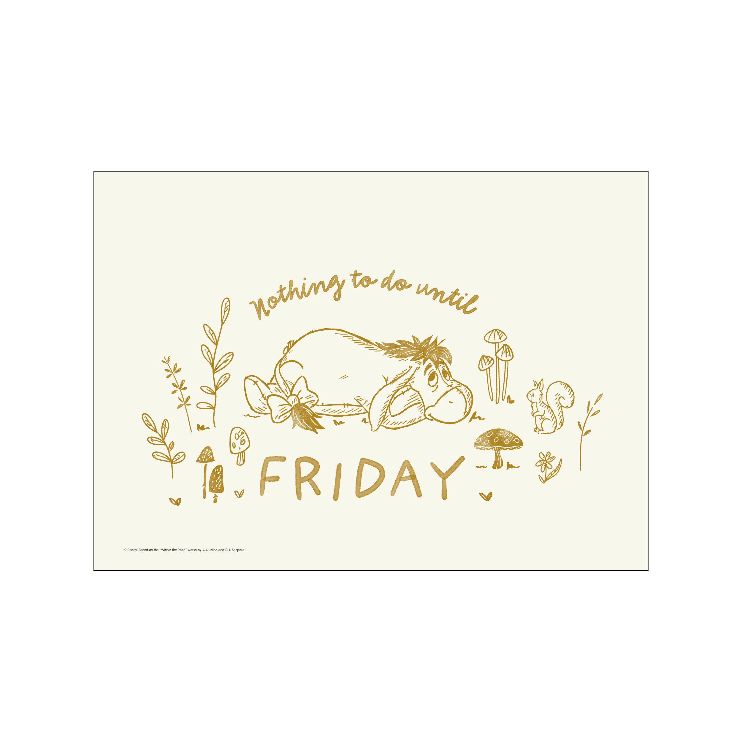 Disney - Eeyore Slow Friday – Poster & Frame Art Group