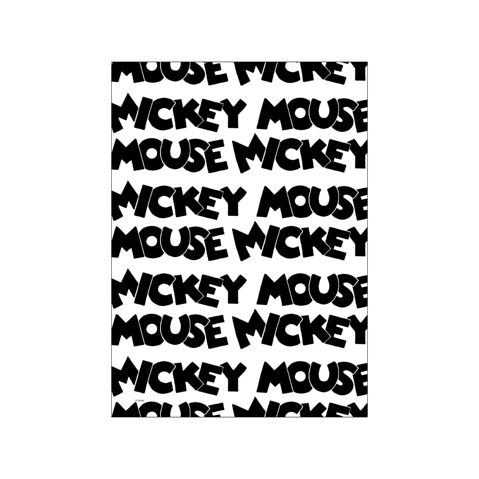 Mickey Mouse – Bold Word Print – Poster & Frame Art Group