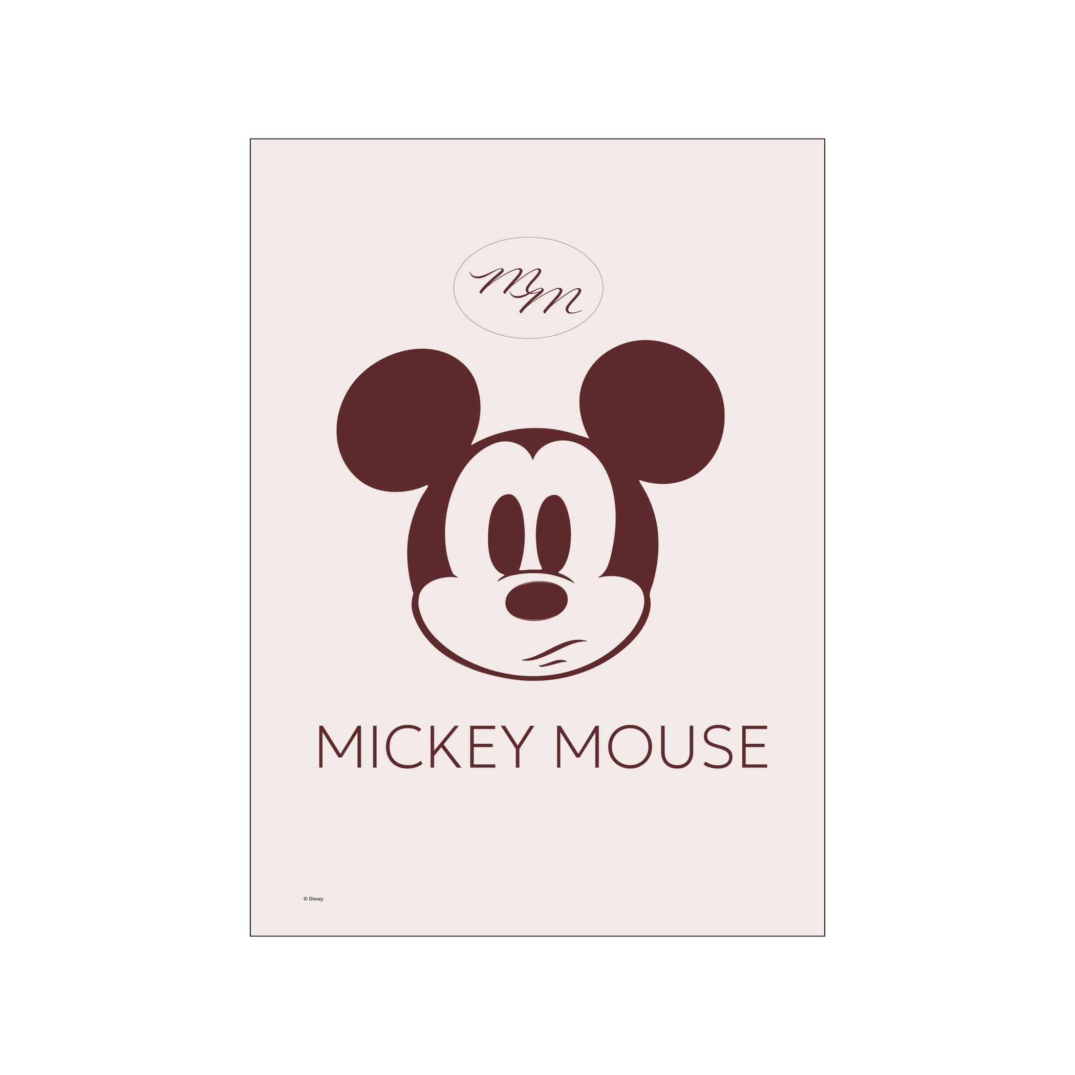Mickey Mouse – Classic Headshot – Poster & Frame Art Group