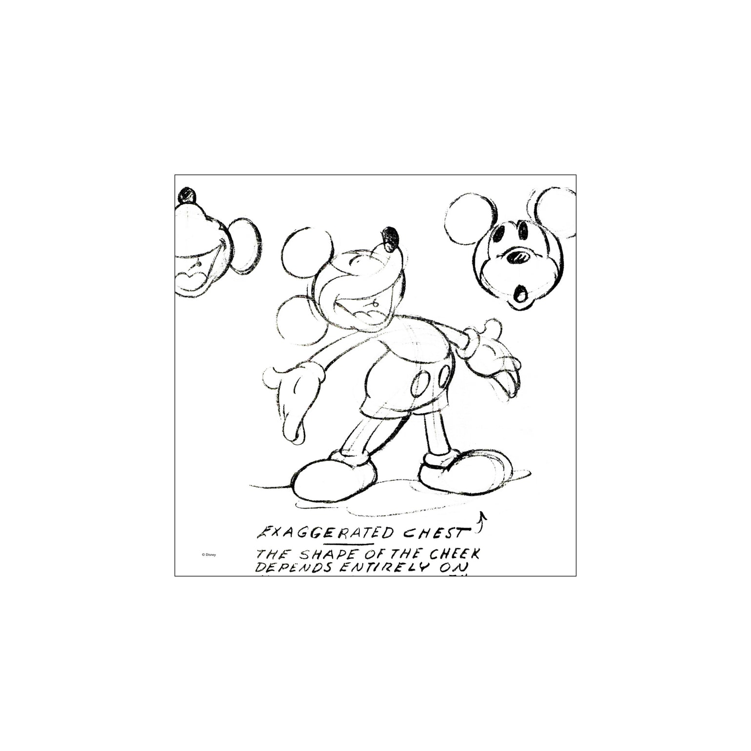 Mickey Mouse – Drawing Sheet – Poster & Frame Art Group