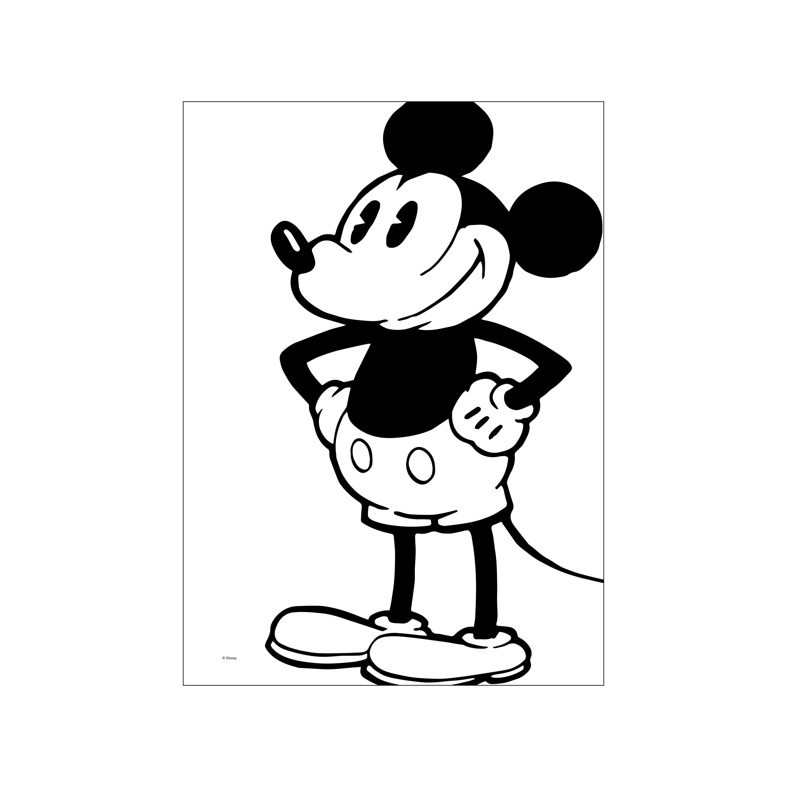 Mickey Mouse – Hands on Hips – Poster & Frame Art Group