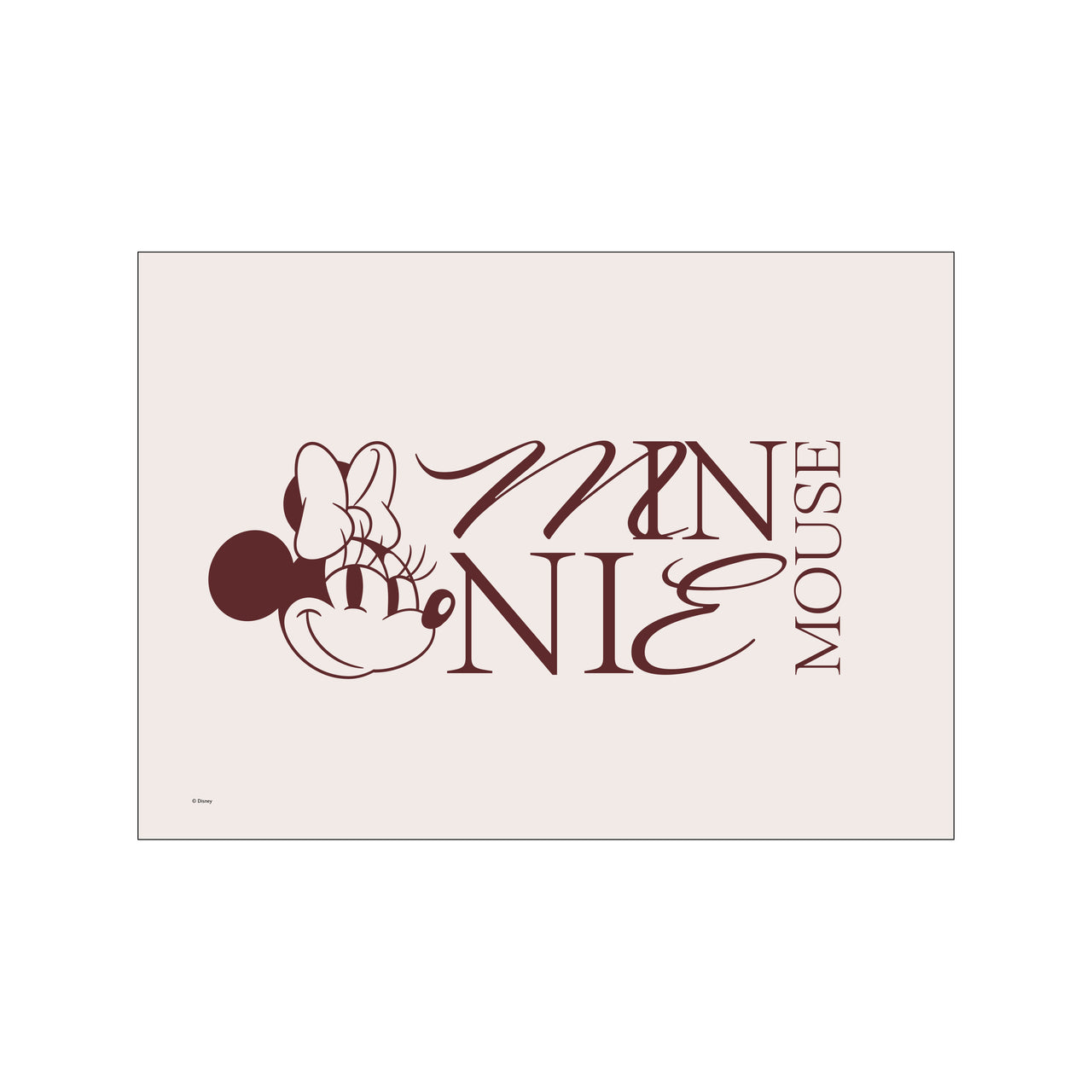 Minnie Mouse – Bold Letters – Poster & Frame Art Group