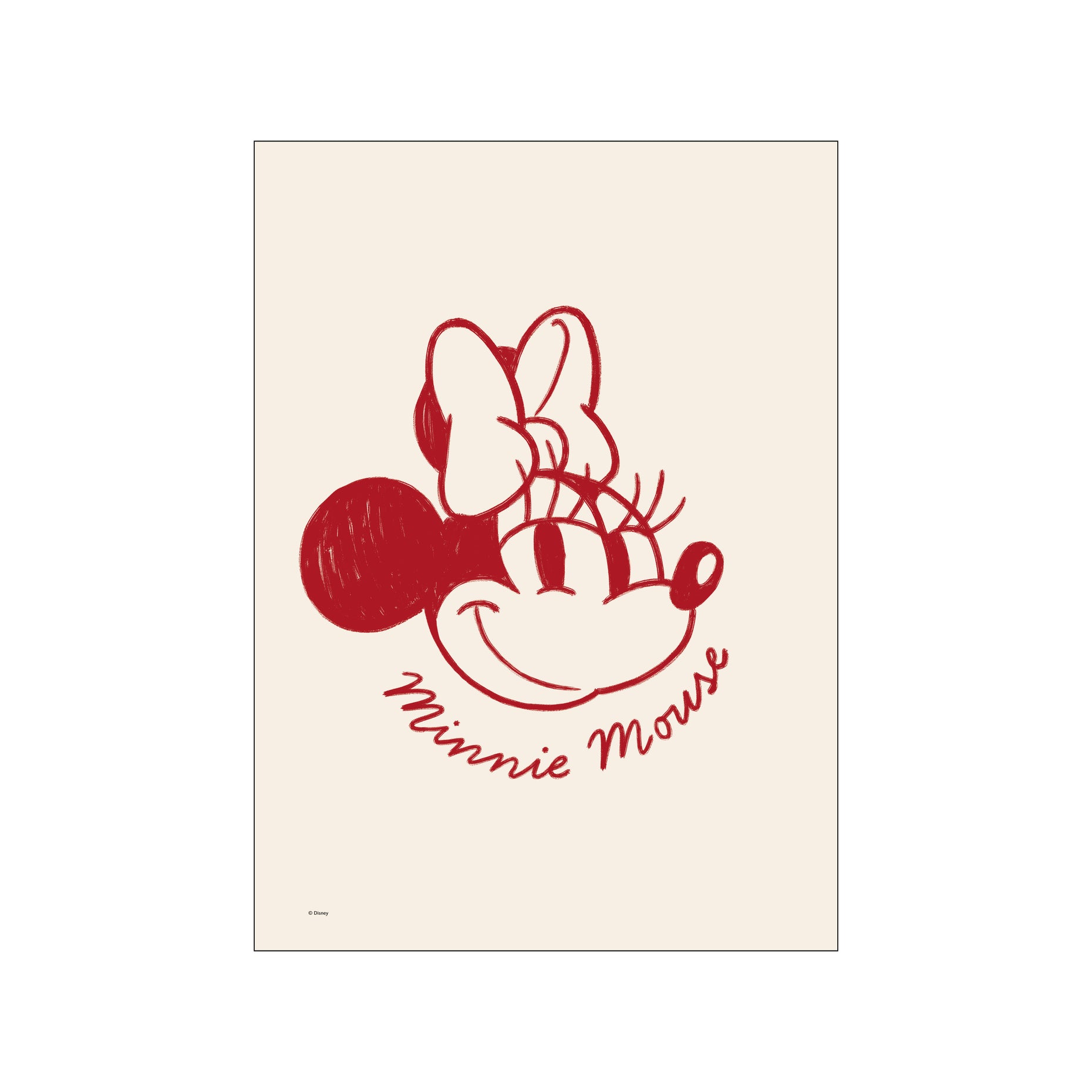 Minnie Mouse – Sketch Smile – Poster & Frame Art Group
