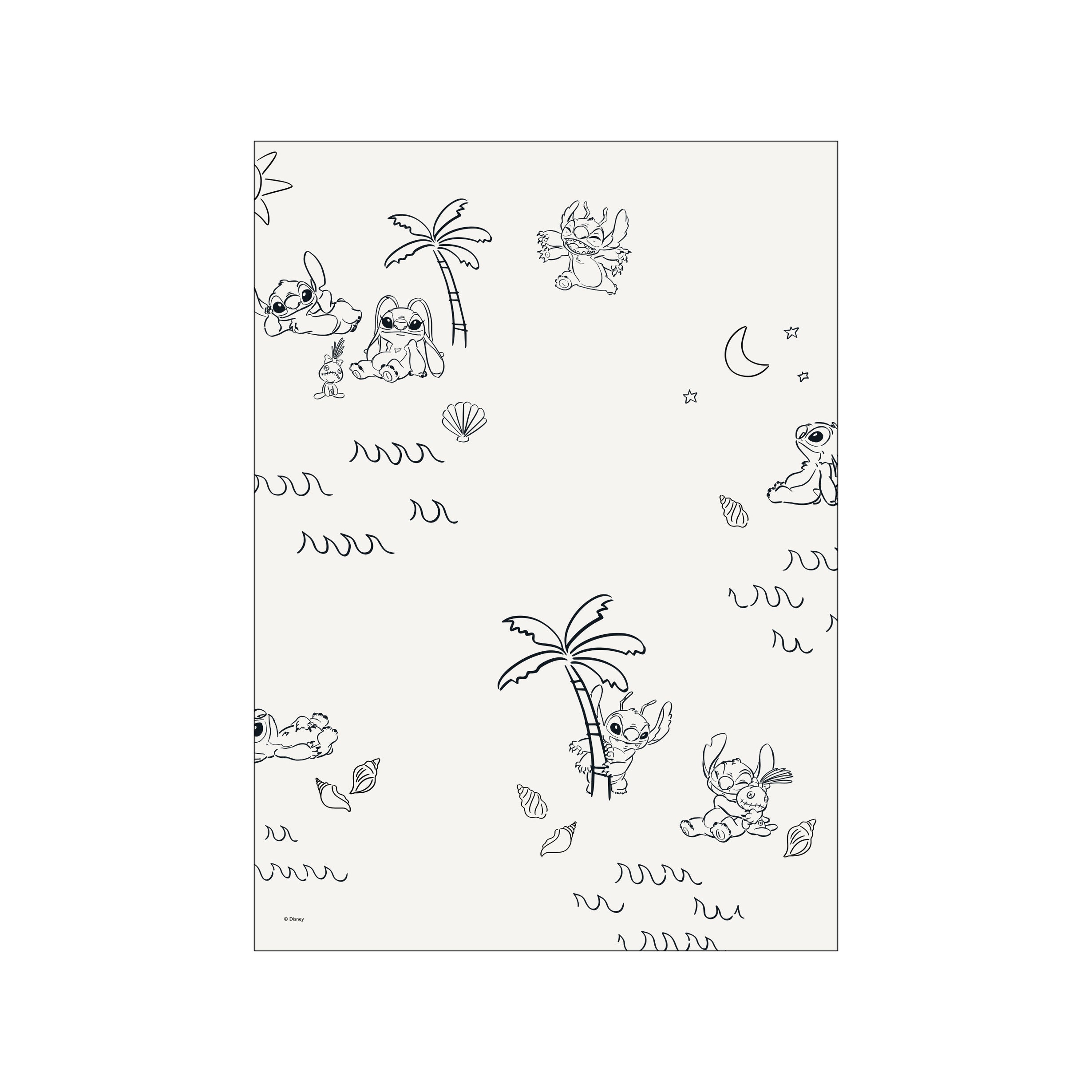 Disney - Stitch Island Pattern – Poster & Frame Art Group