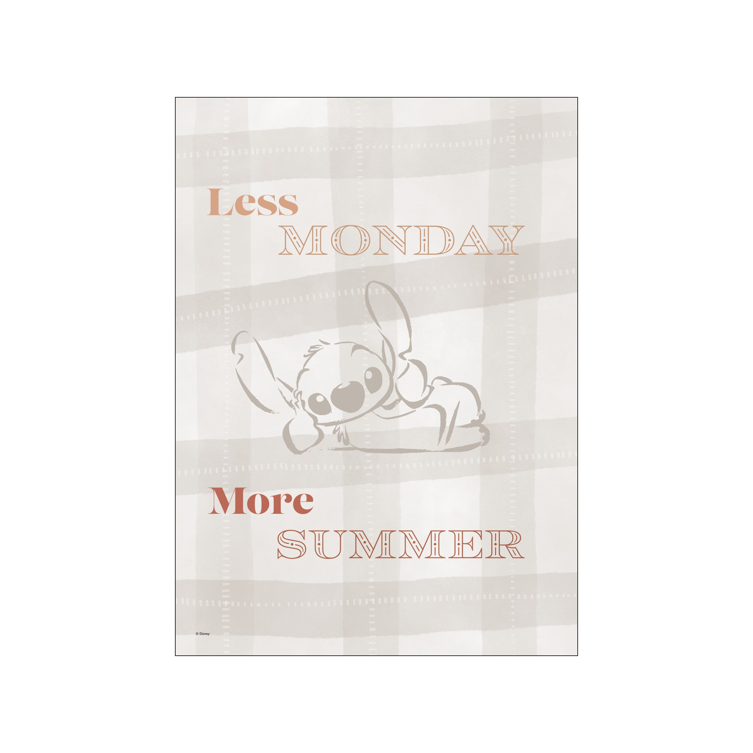Disney - Stitch - Less Monday, More Summer – Poster & Frame Art Group