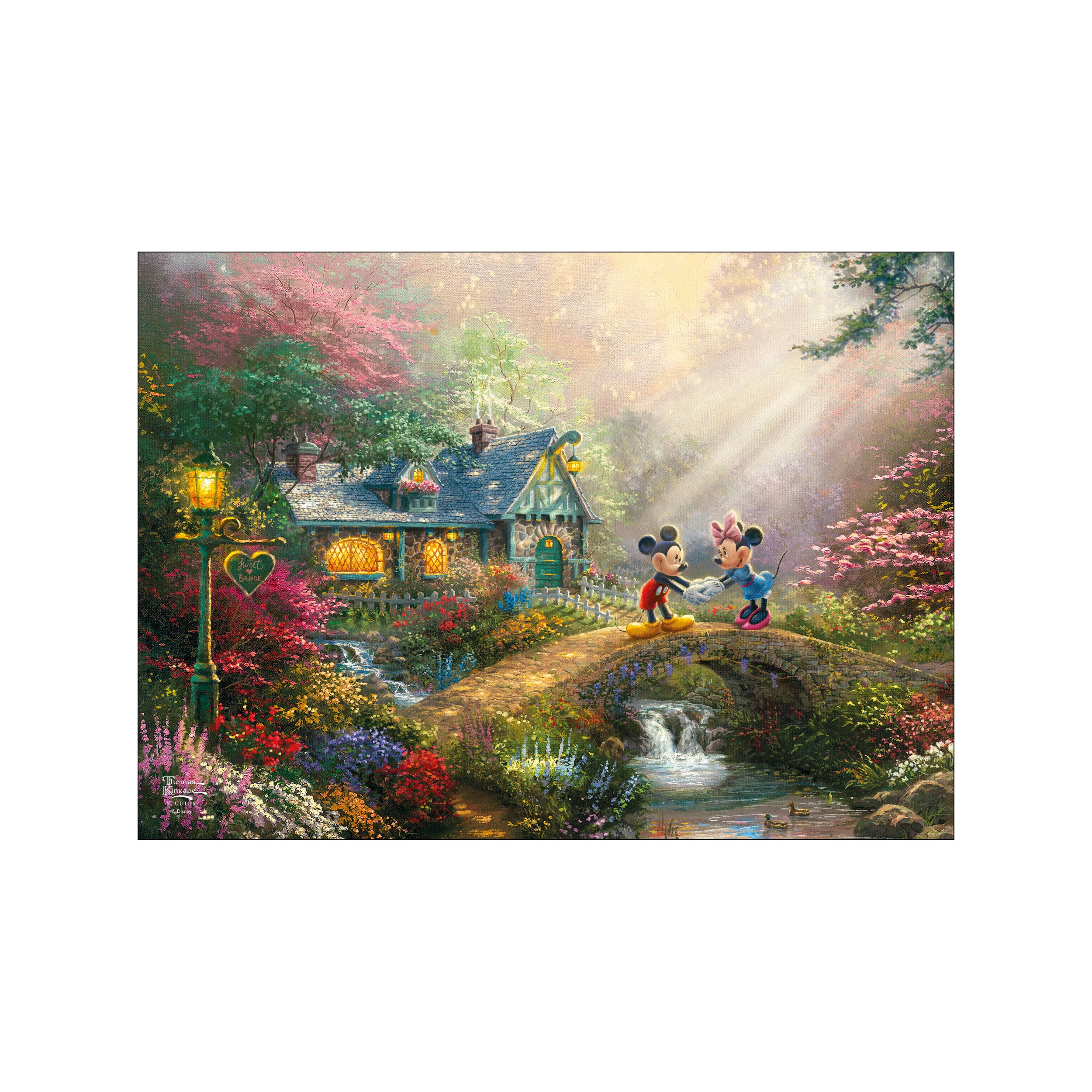 Disney - Mickey and Minnie Mouse - Sweetheart Bridge – Poster & Frame ...