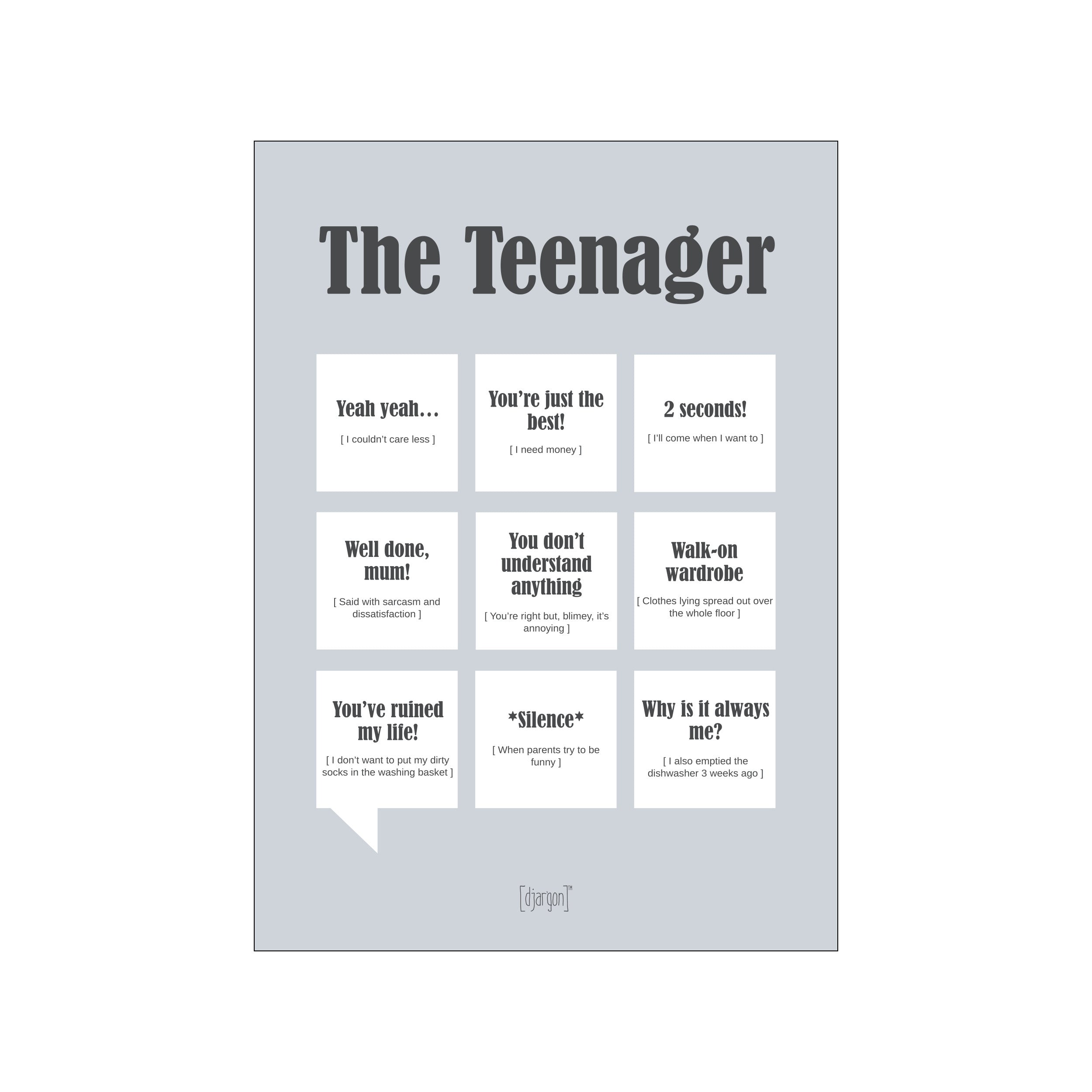 The Teenager – Poster & Frame Art Group