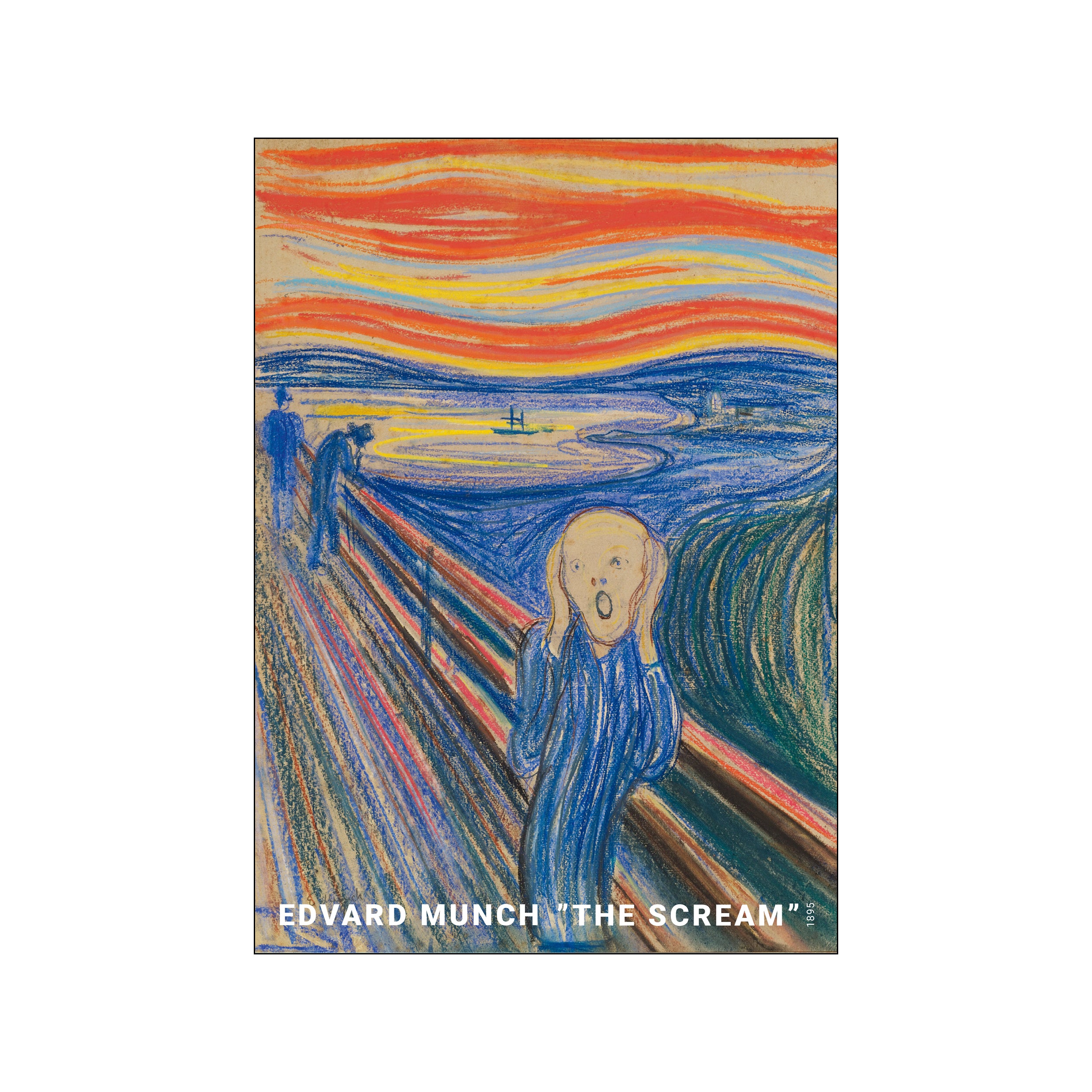 Edvard Munch “The Scream 1895" Crayons – Poster & Frame Art Group