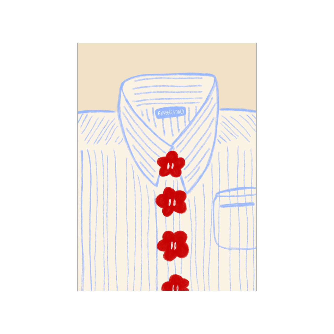 Flower Button-Up – Poster & Frame Art Group