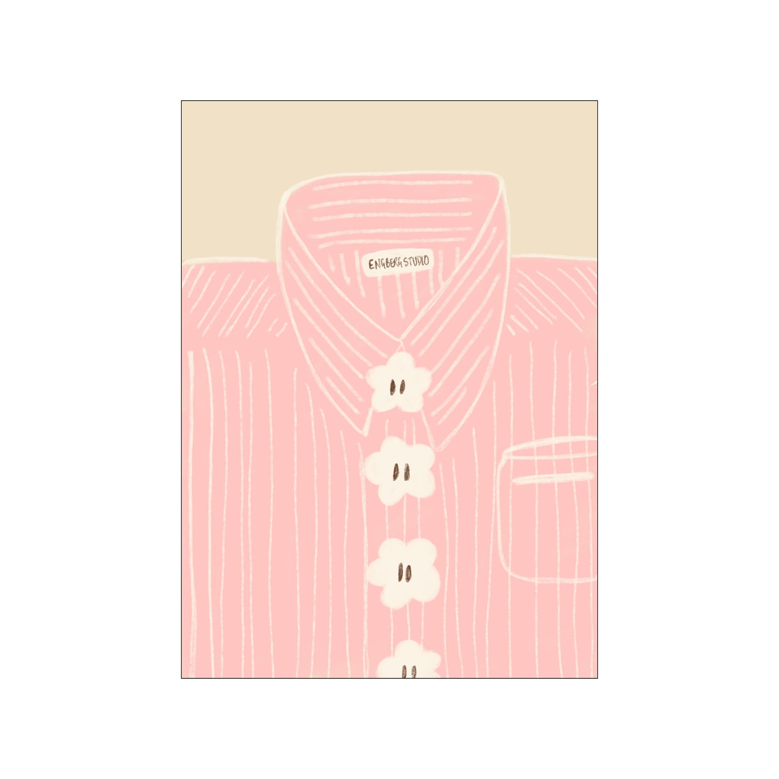 Pink Button - Up – Poster & Frame Art Group