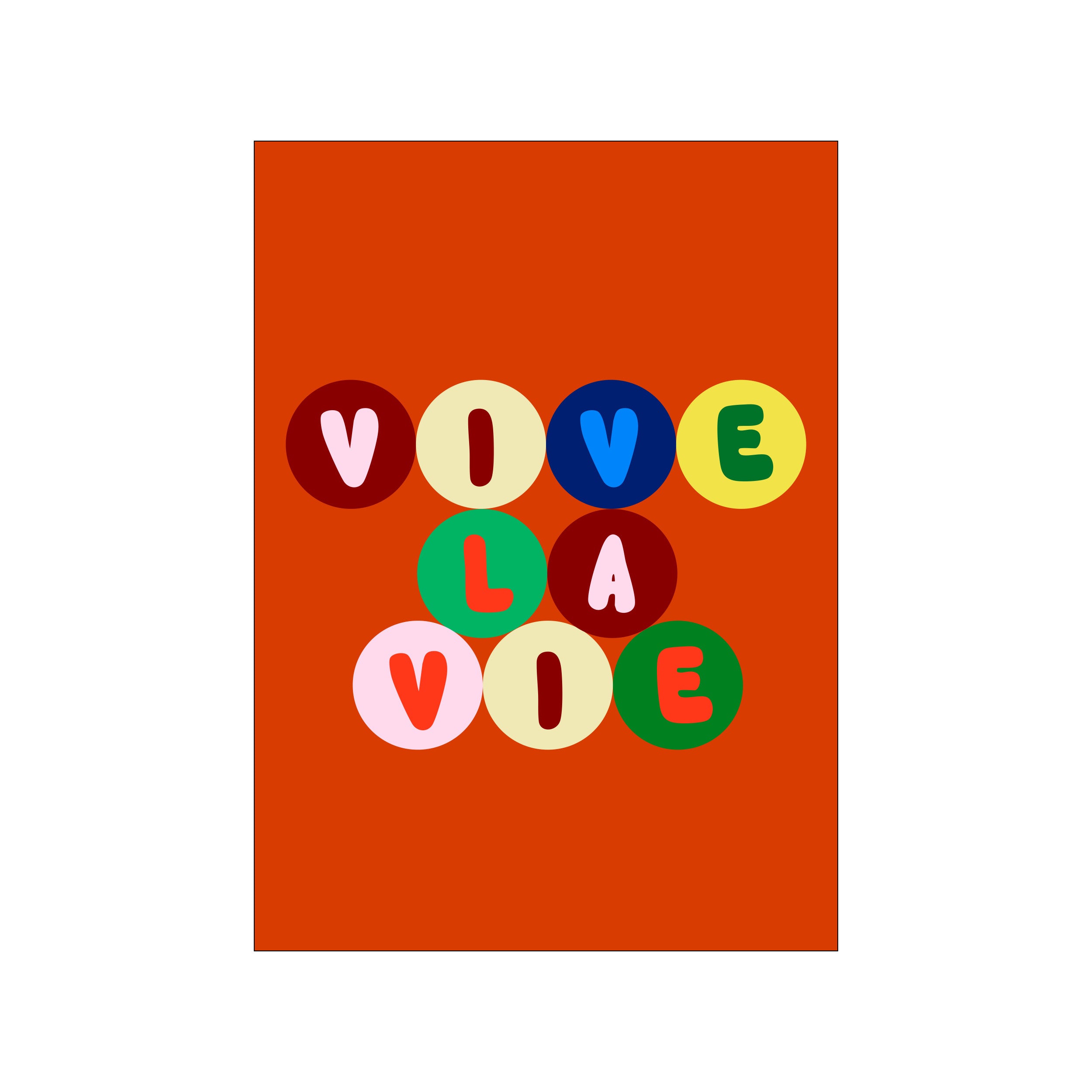 Vive La Vie FAAD – Poster & Frame Art Group
