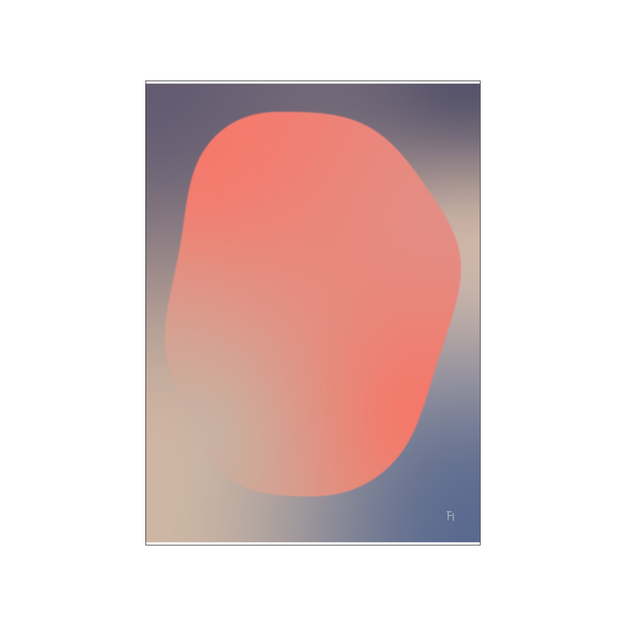 Big Scale Gradient Blue – Poster & Frame Art Group