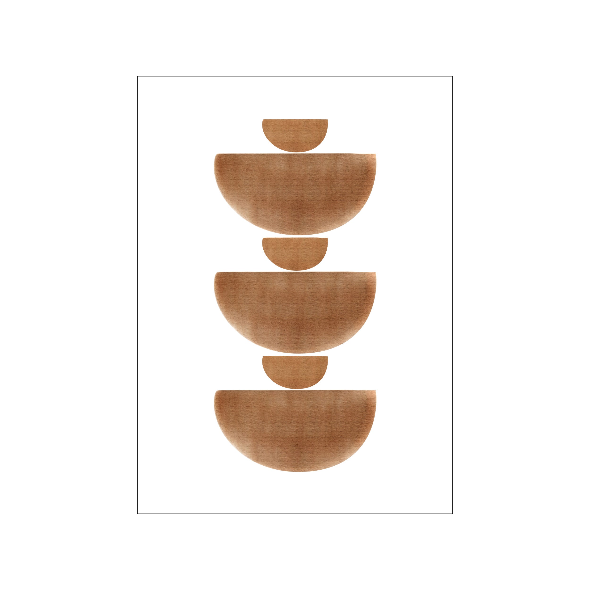 Brown Half Circle – Poster & Frame Art Group