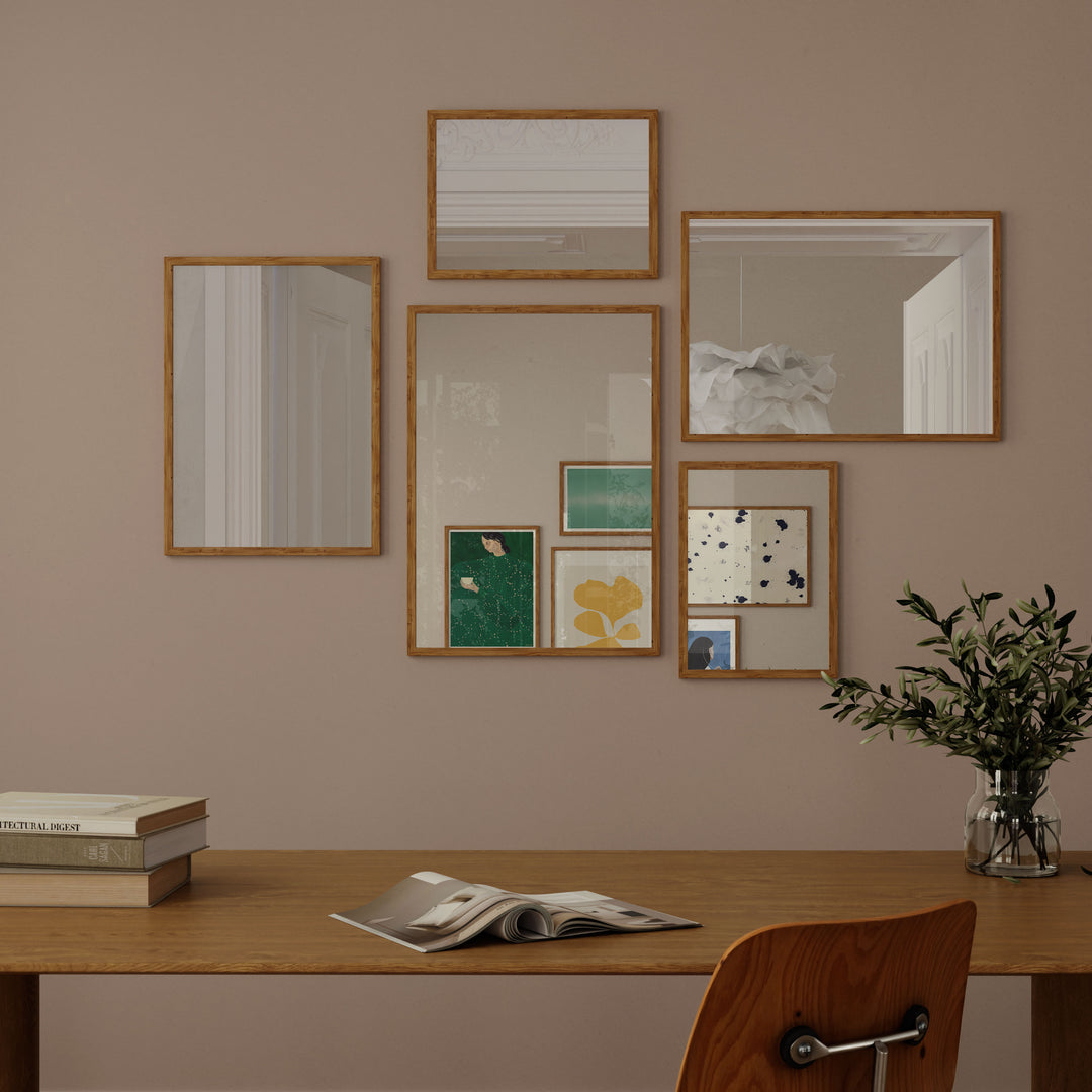 Mirror Art Wall Oak Edt. – Poster & Frame Art Group