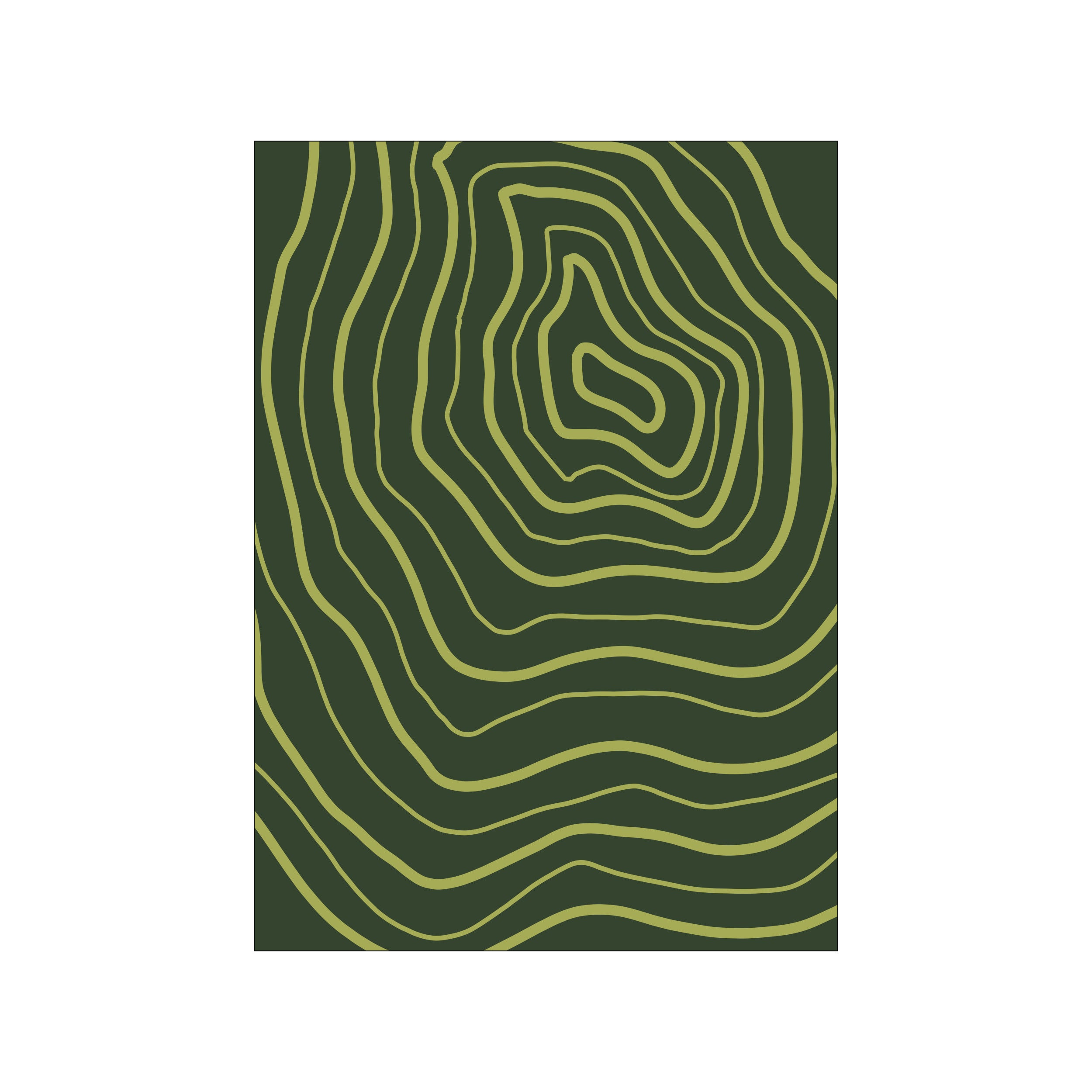 Minimalist Green Line – Poster & Frame Art Group