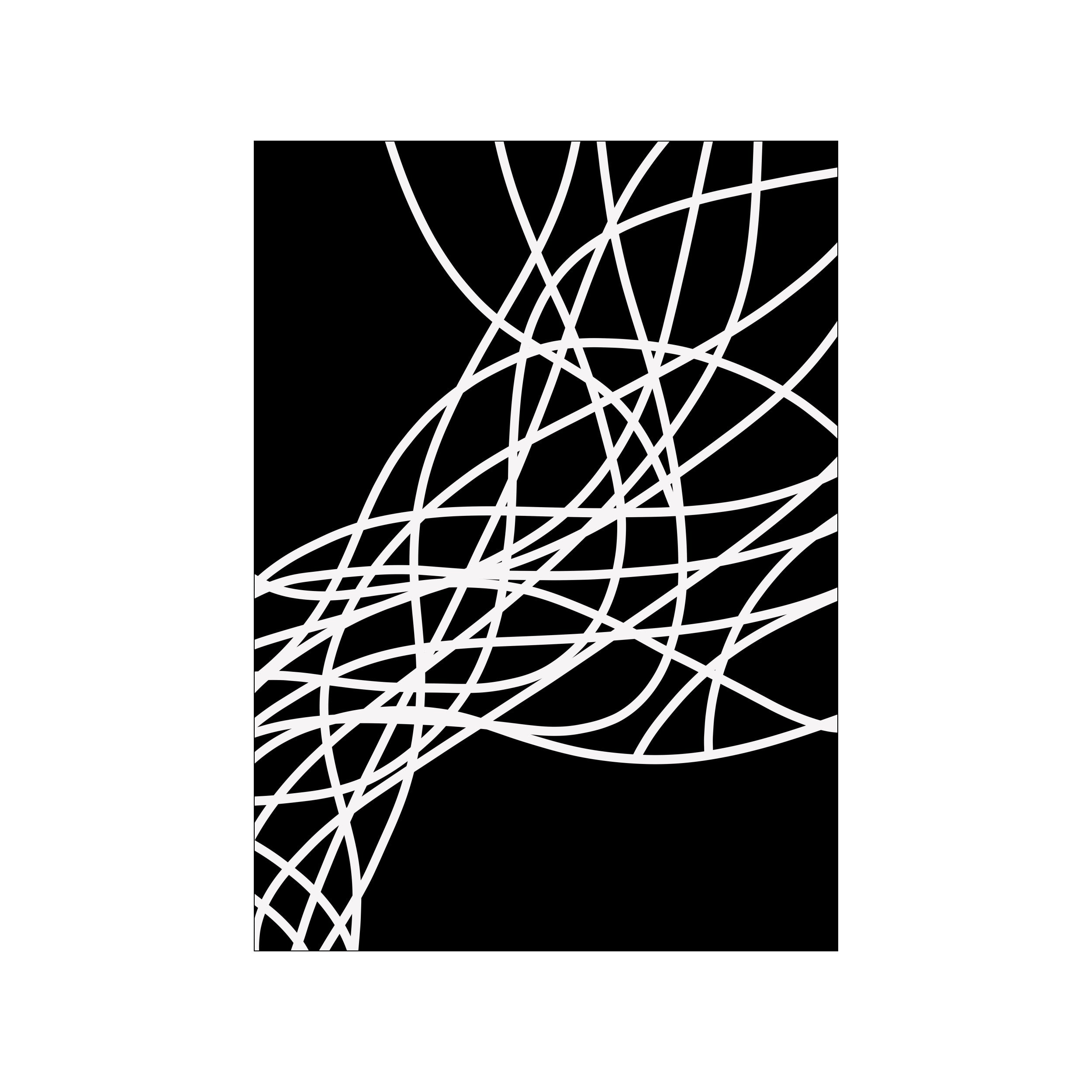 Minimalist White Lines – Poster & Frame Art Group